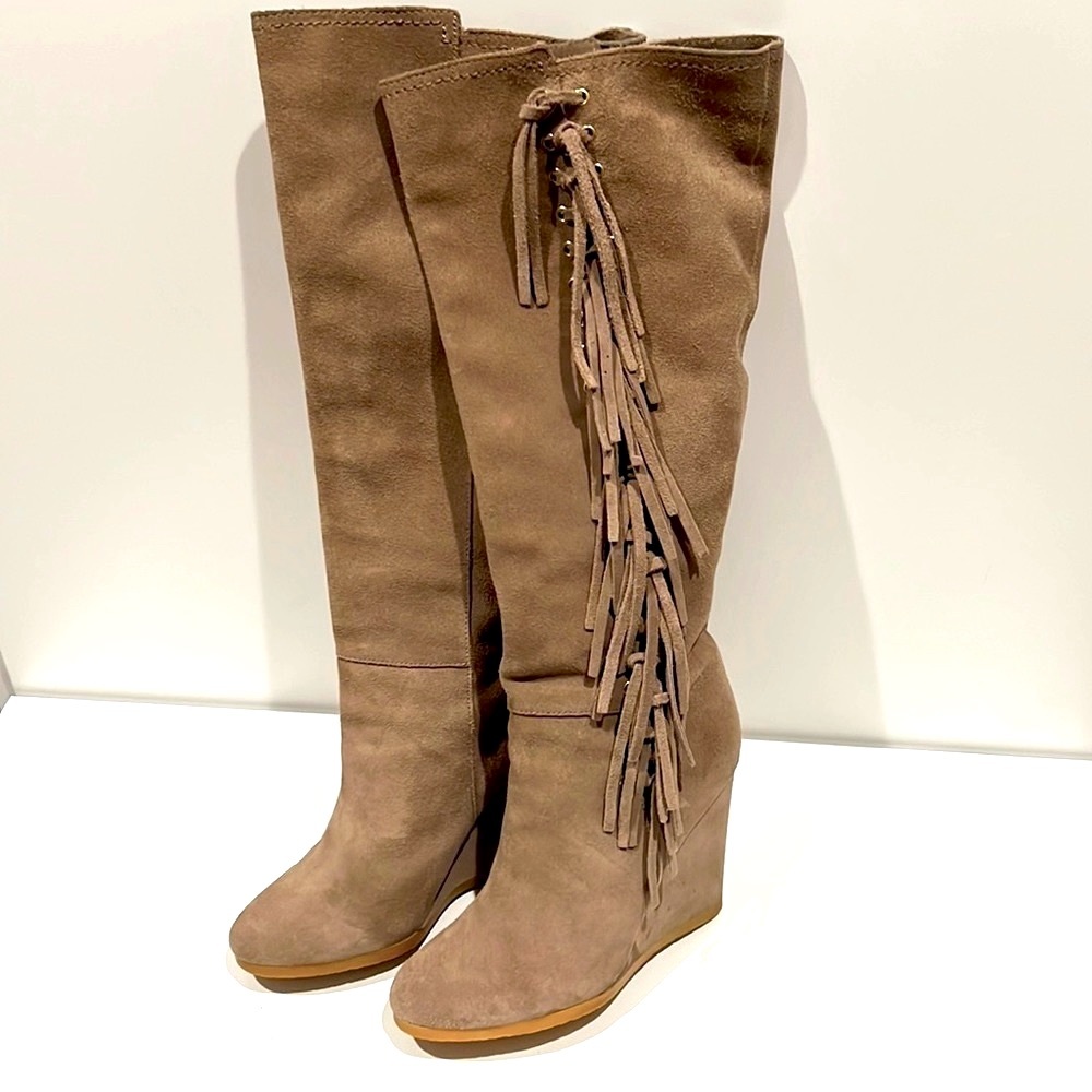 Coach Tan Swede Sexy & Boho Boots - Gem